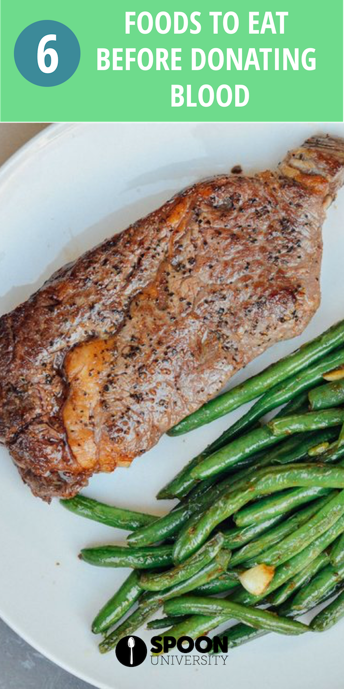 The 6 Foods You Should Eat Before Donating Blood The 6 Foods You Should Eat Before Donating Blood