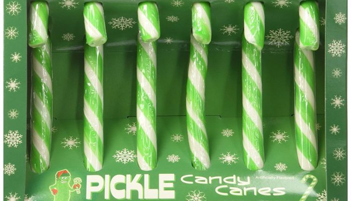 Pickle-Flavored Candy Canes Are Here Just In Time For Christmas