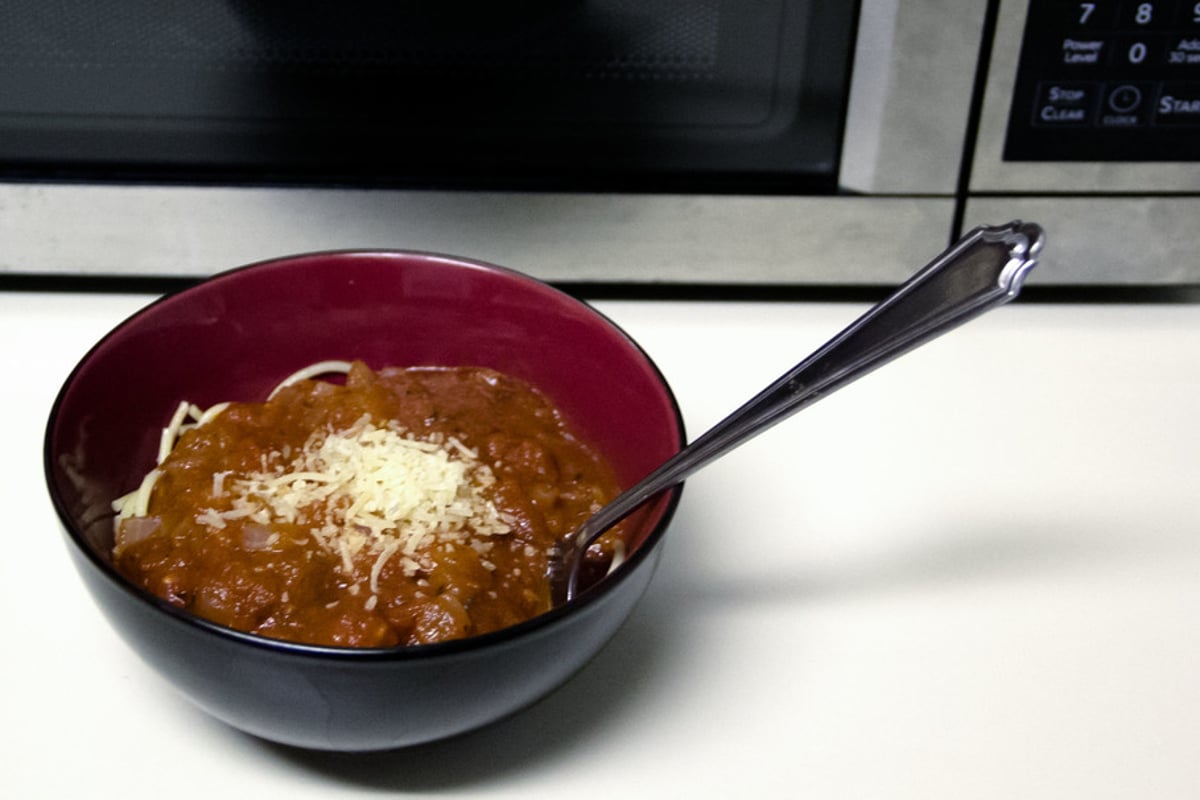 Spaghetti and Sauce You Can Make in the Microwave