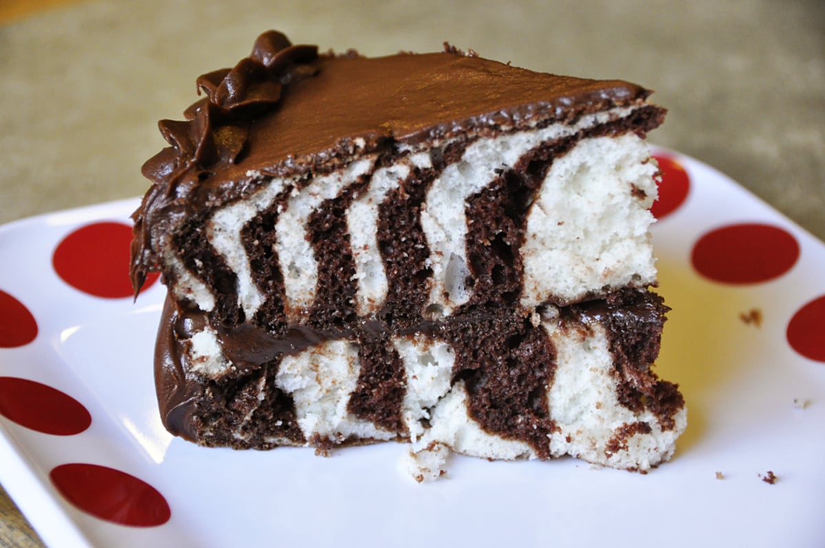 How To Make a Crazy Patterned Zebra Cake