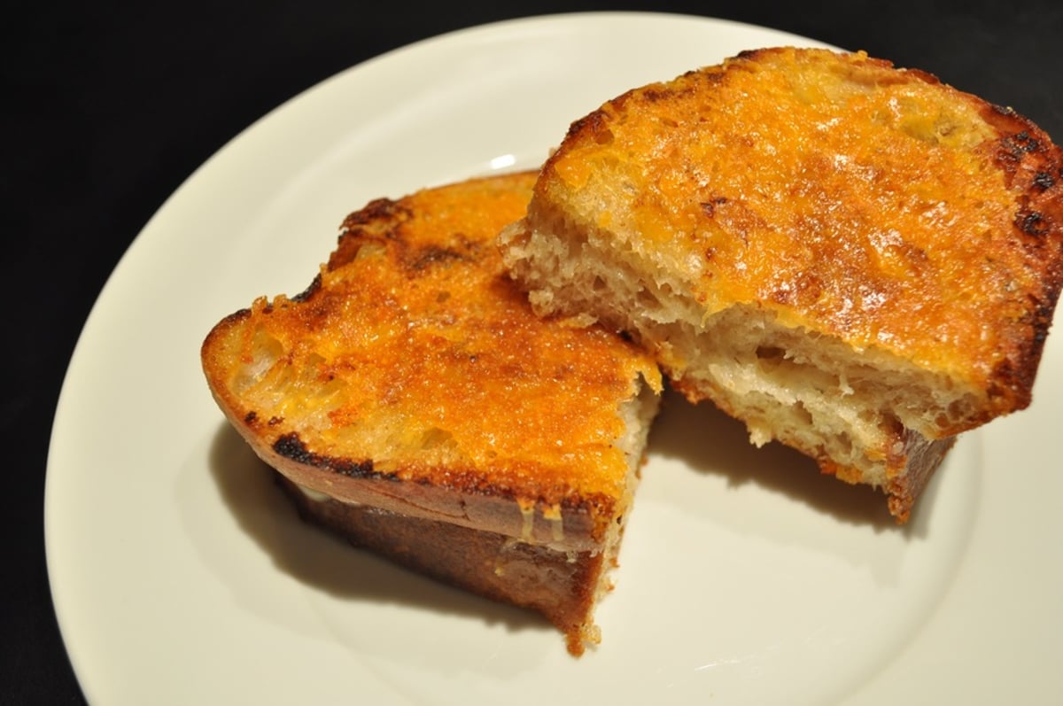 How to Make Upside-Down Grilled Cheese