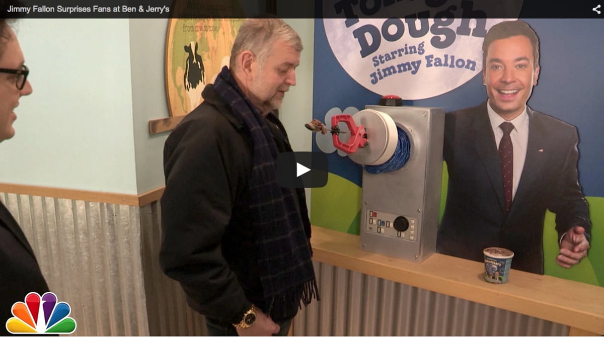 Watch Jimmy Fallon Surprise Fans at Ben & Jerry’s and Serve His New Ice ...