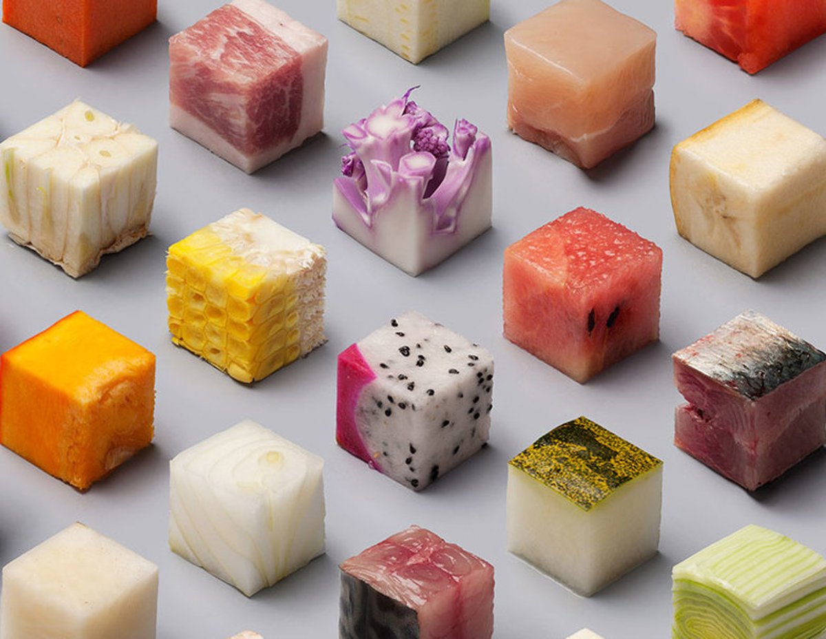 These Photos of Perfectly Cut Food Cubes Can Satisfy Even the Most ...