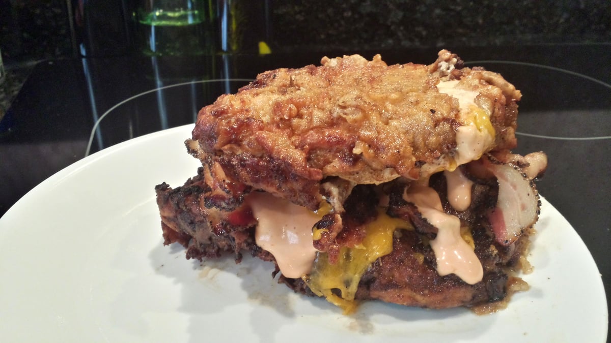 how to make kfc double down sandwich