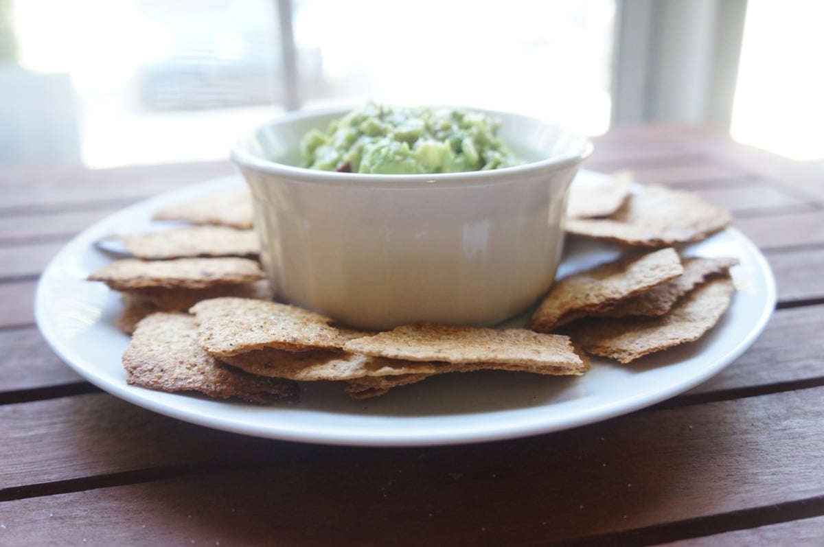 Single-Serve Homemade Chips and Guac