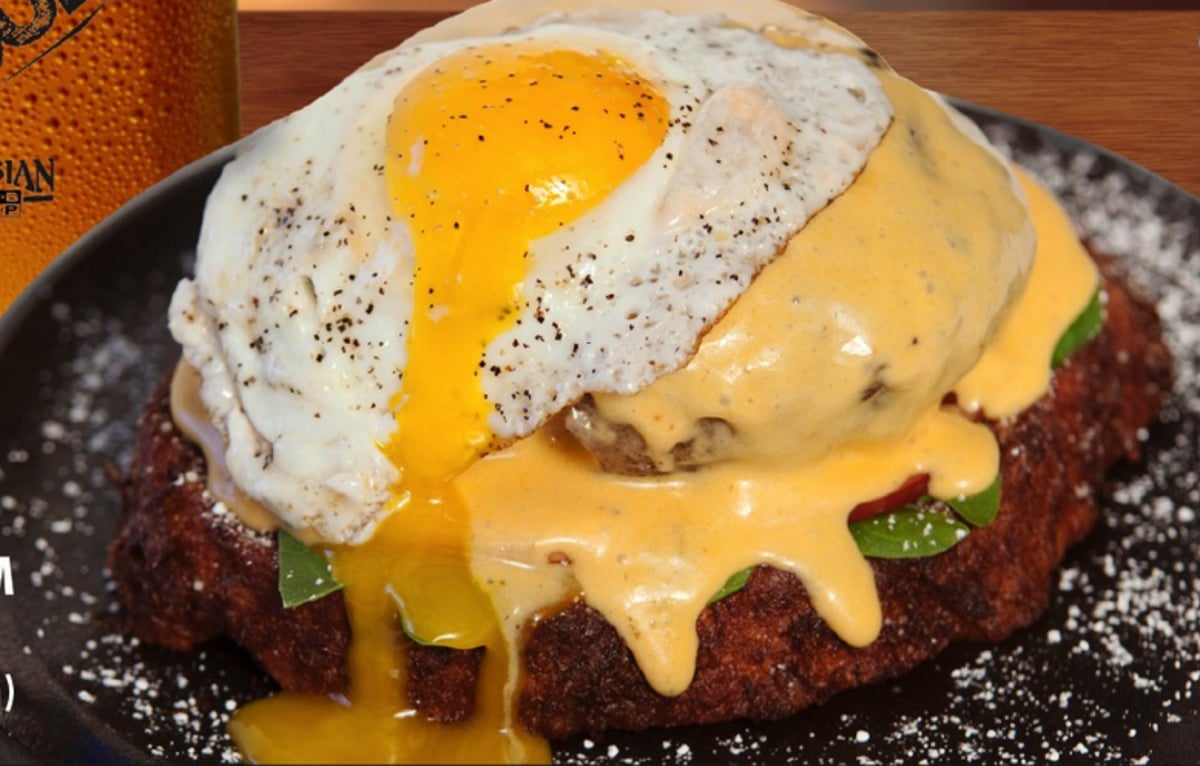 Slater's 50/50 Has Created an Eggs Benny Burger