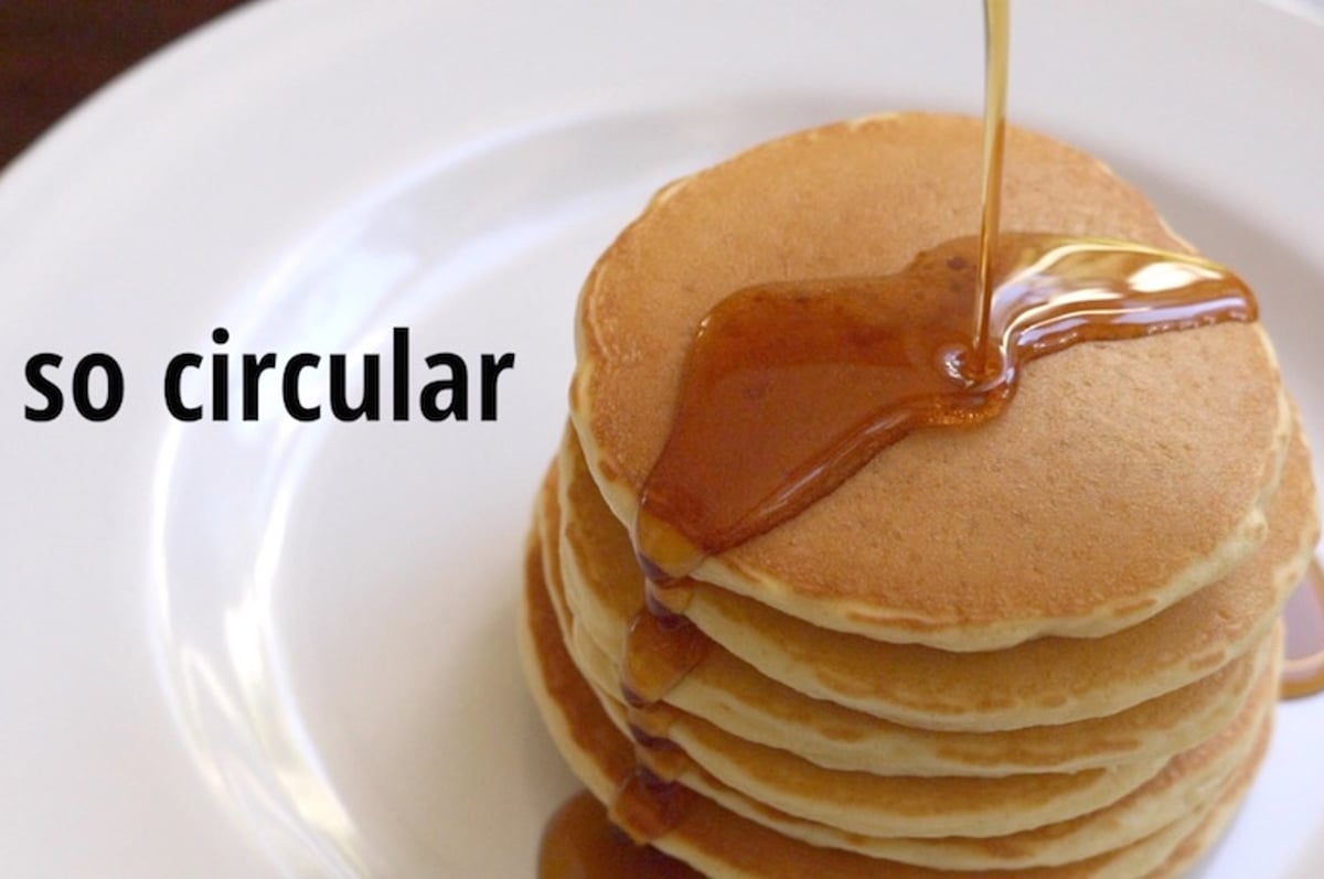 how do you make pancakes round