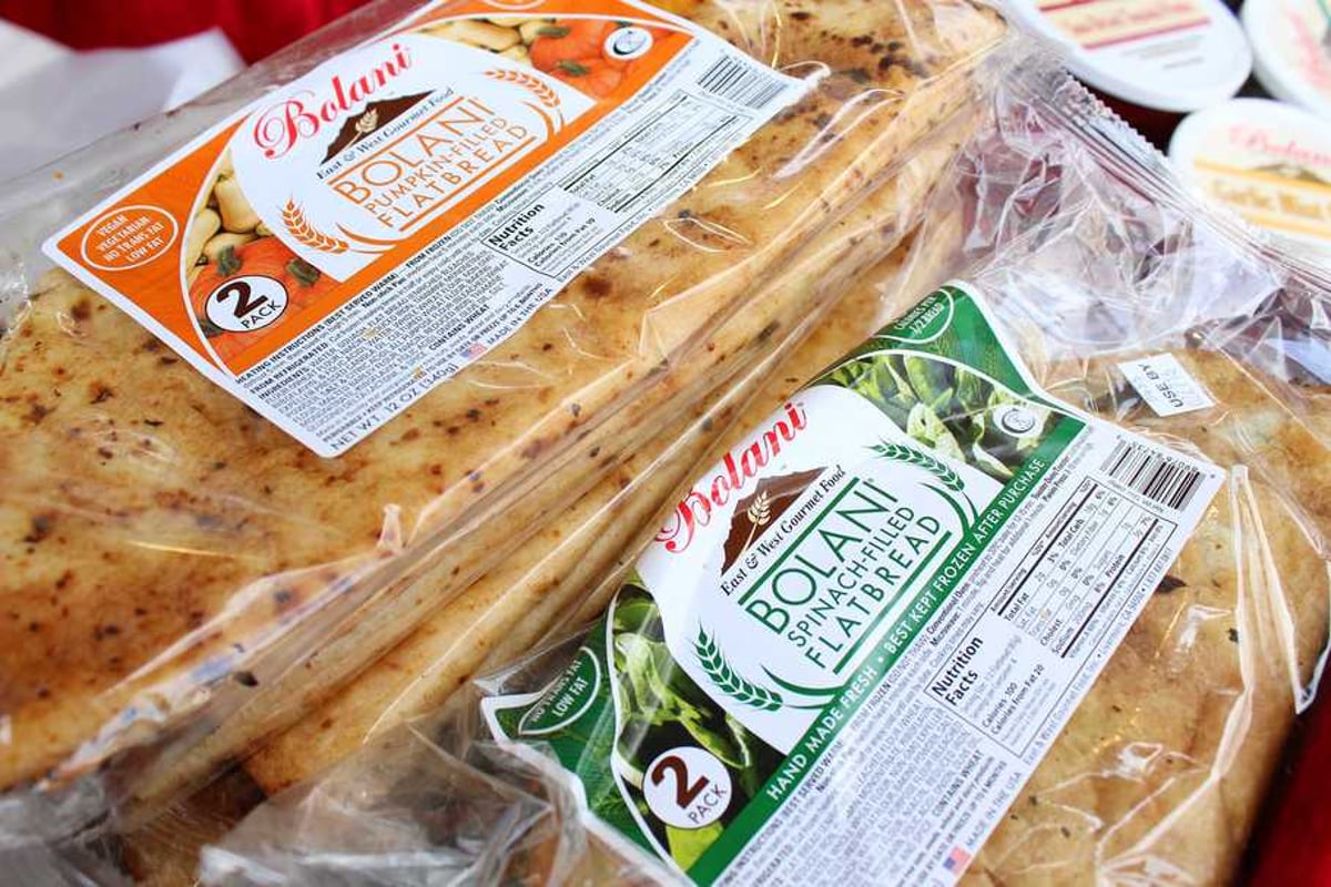 bolani spinach filled flatbread