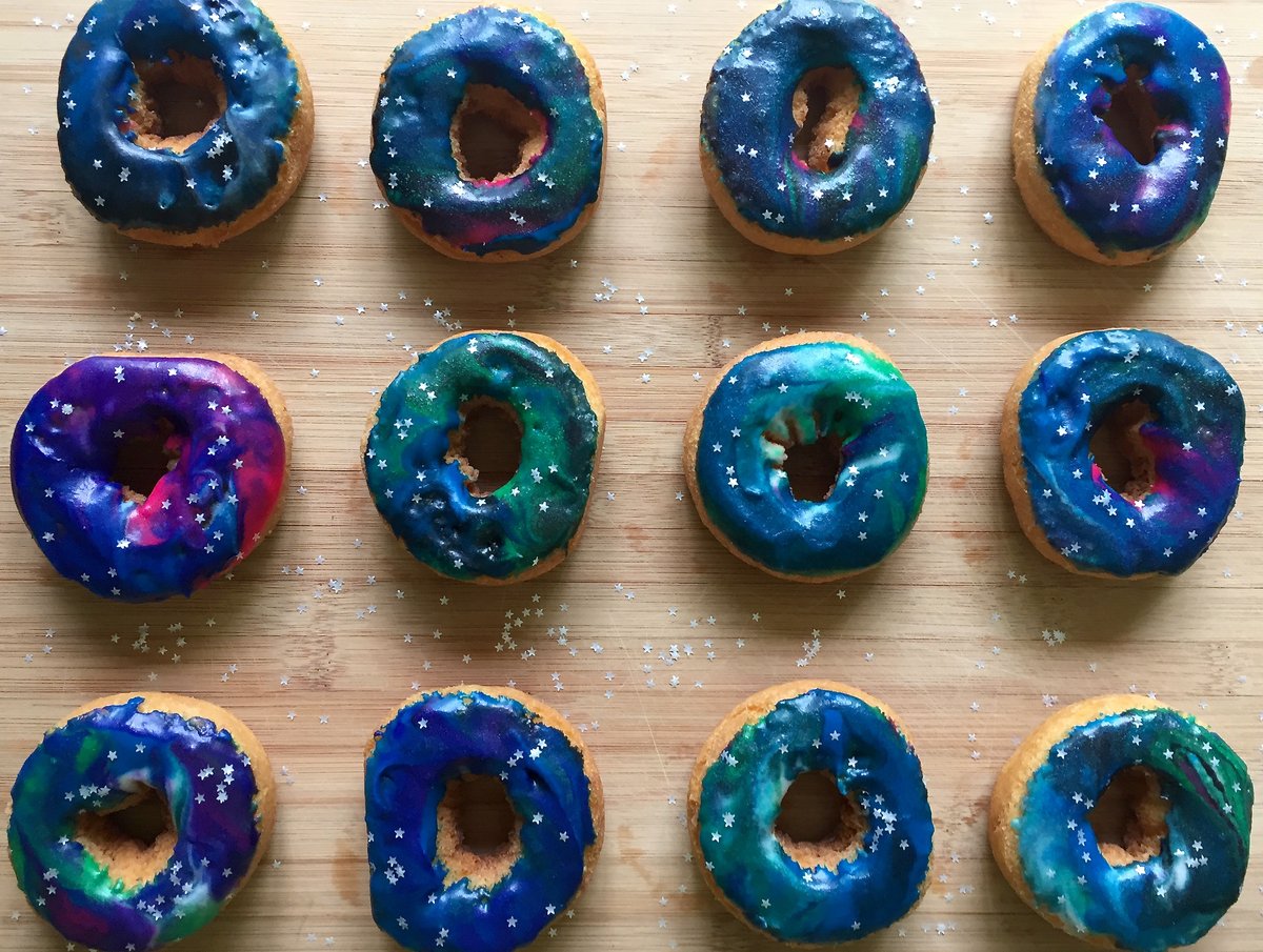 how to draw a galaxy donut