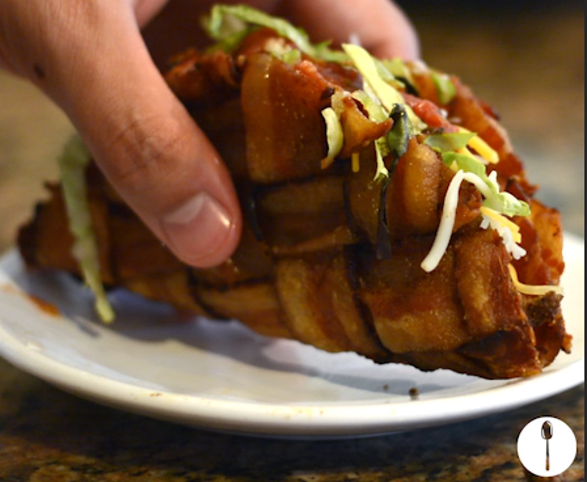 This Taco Made With Bacon Weave Is What Dreams Are Made Of