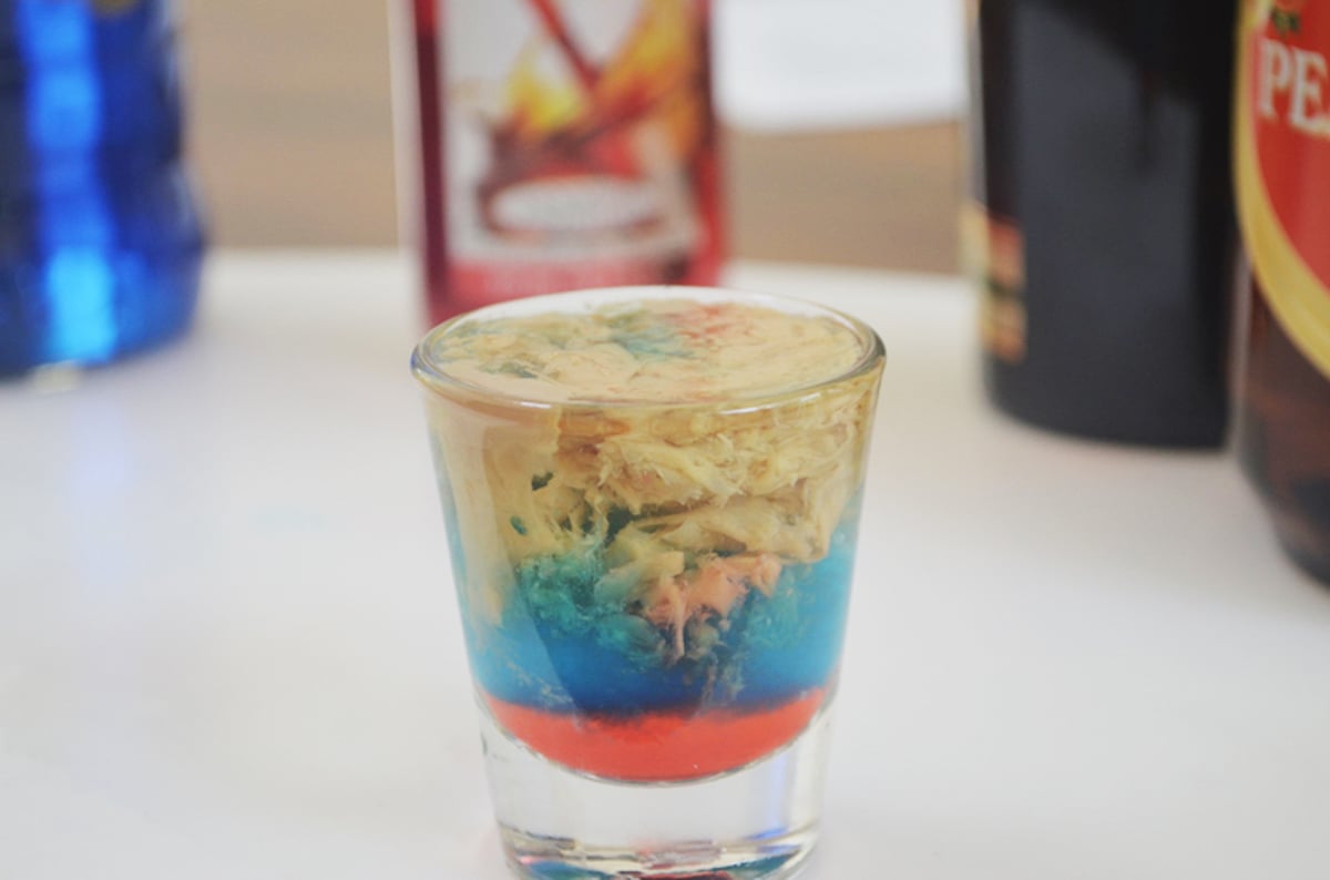This Shot Looks Like Brains but Tastes Like Peaches and Cream