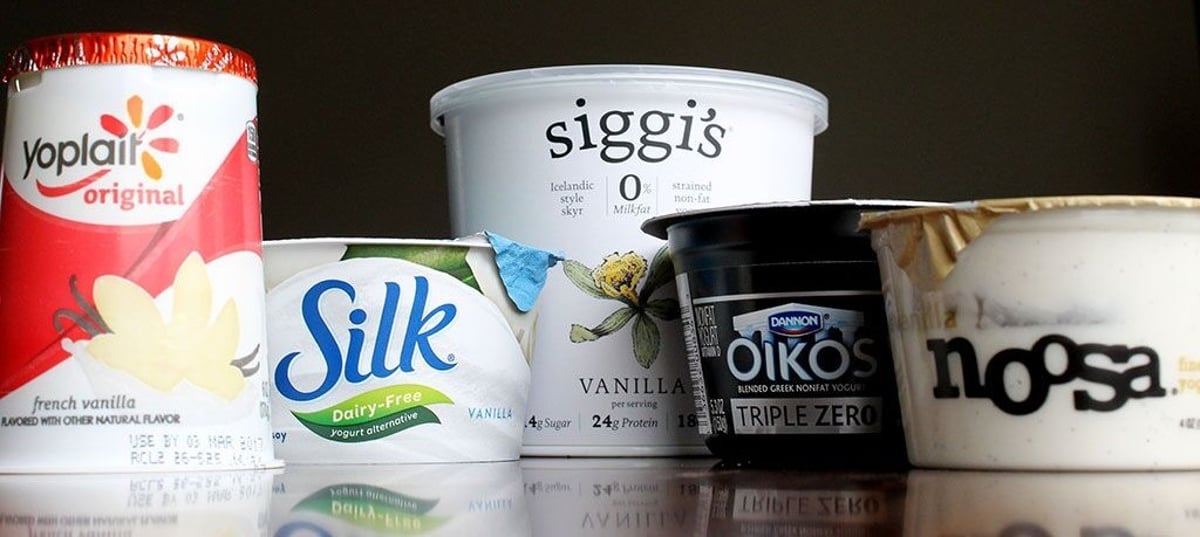 different yogurts