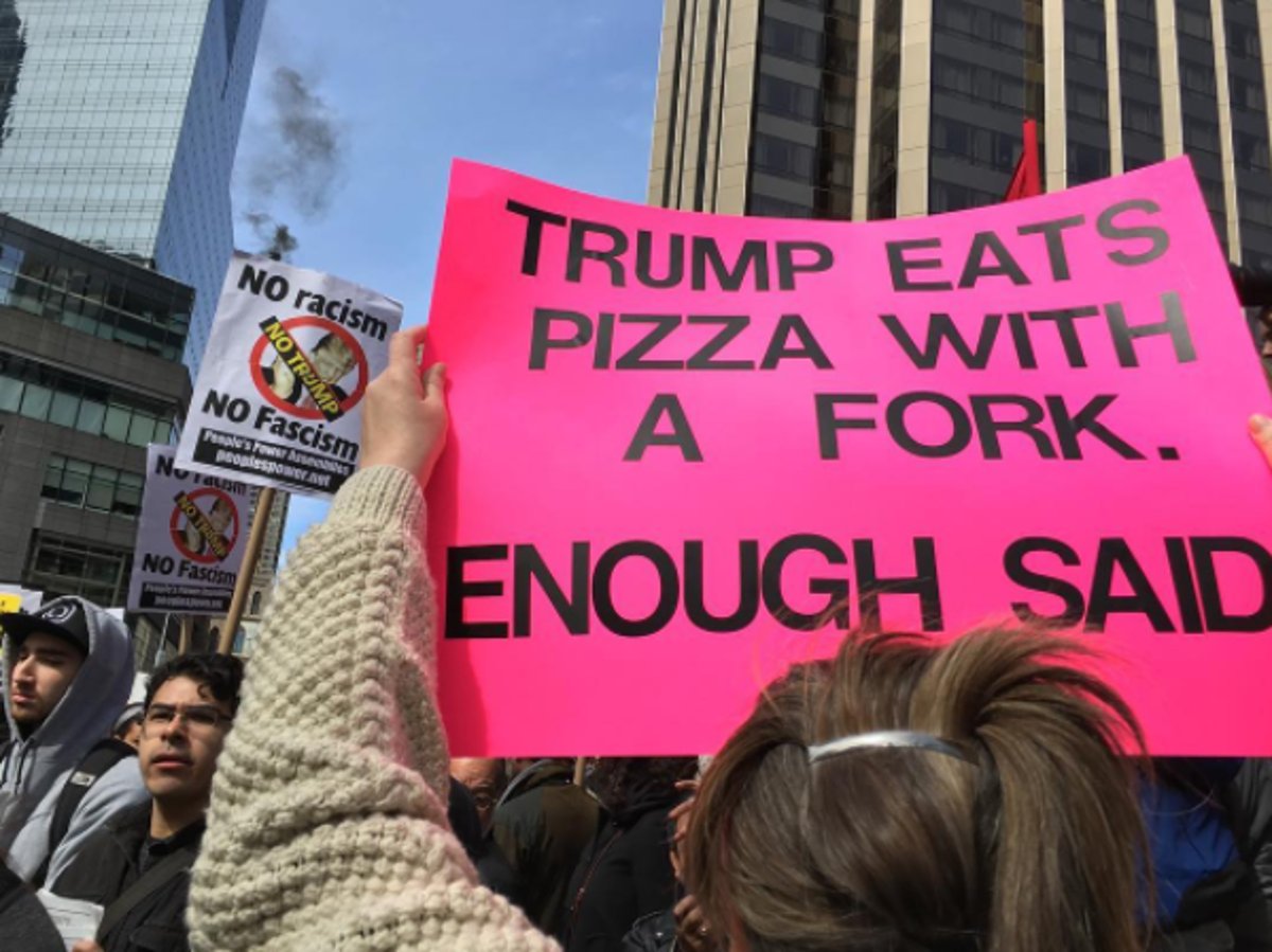 The 15 Most Clever Food-Related Donald Trump Protest Signs