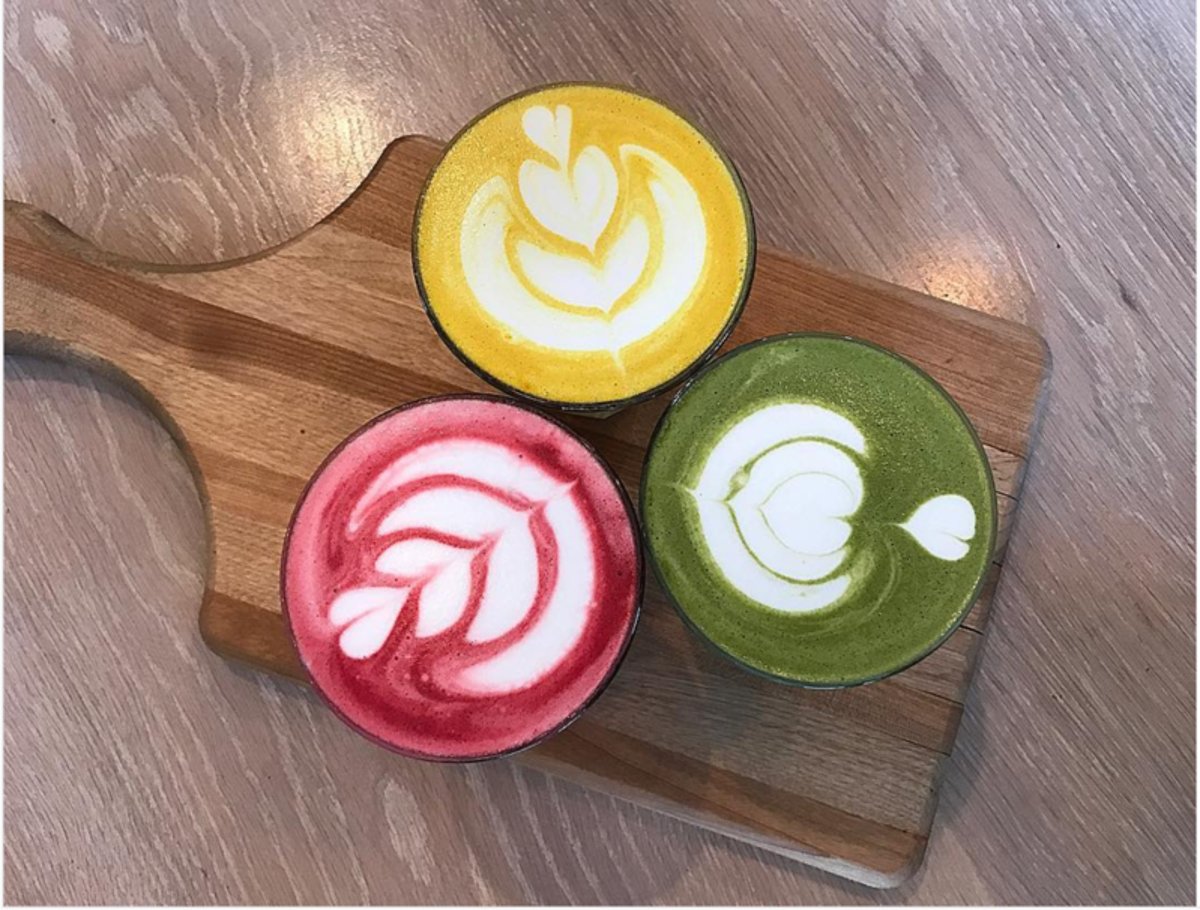Naturally-Colored Rainbow Lattes are New York City's Newest Trend