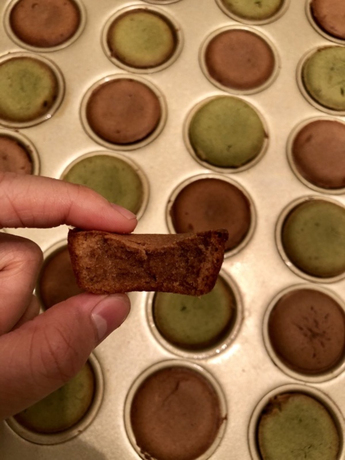 Baked Matcha or Chocolate Mini Mochi Cupcake Recipe