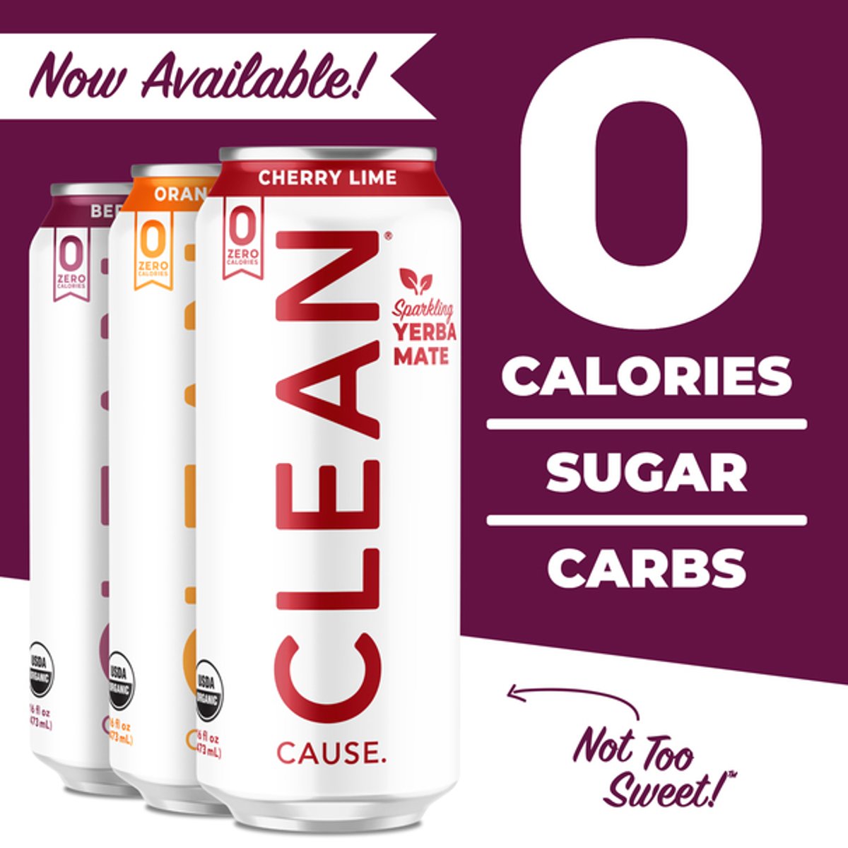 CLEAN Cause Launches New Zero Calorie Yerba Mate Drinks