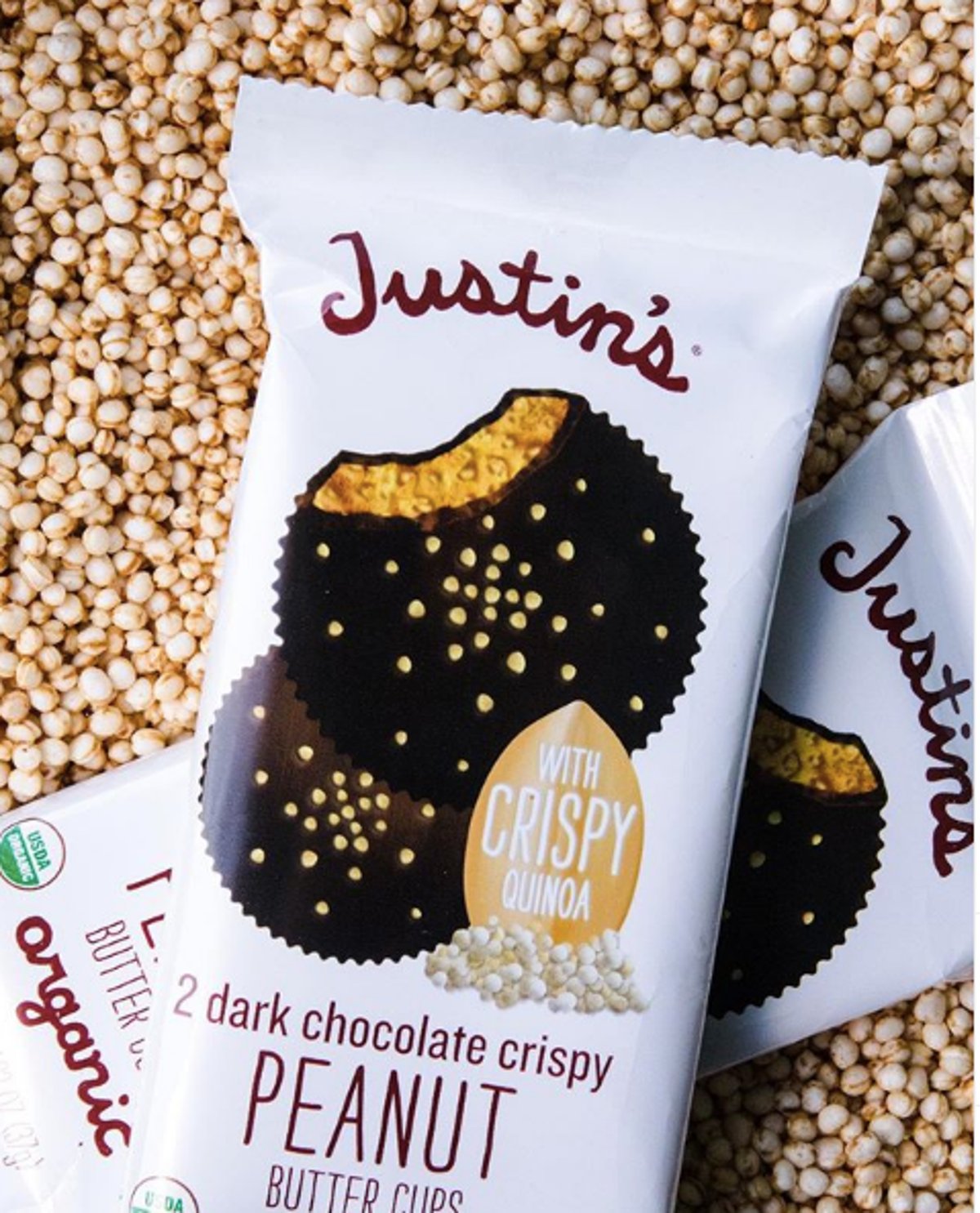Justin's Introduces New Dark Chocolate Crispy Peanut Butter Cups
