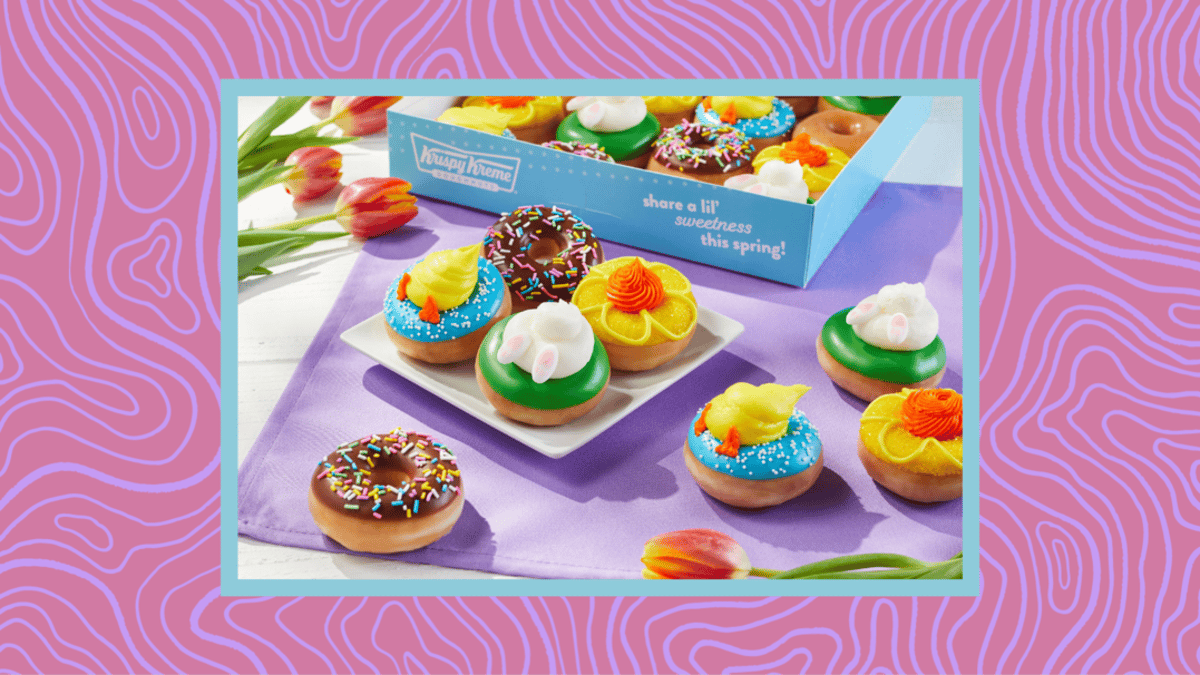 The Krispy Kreme Spring Doughnuts Are Almost Too Cute To Eat