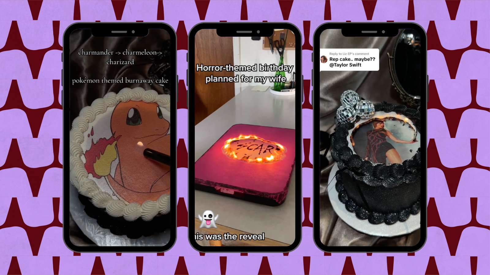 burning cake trend
