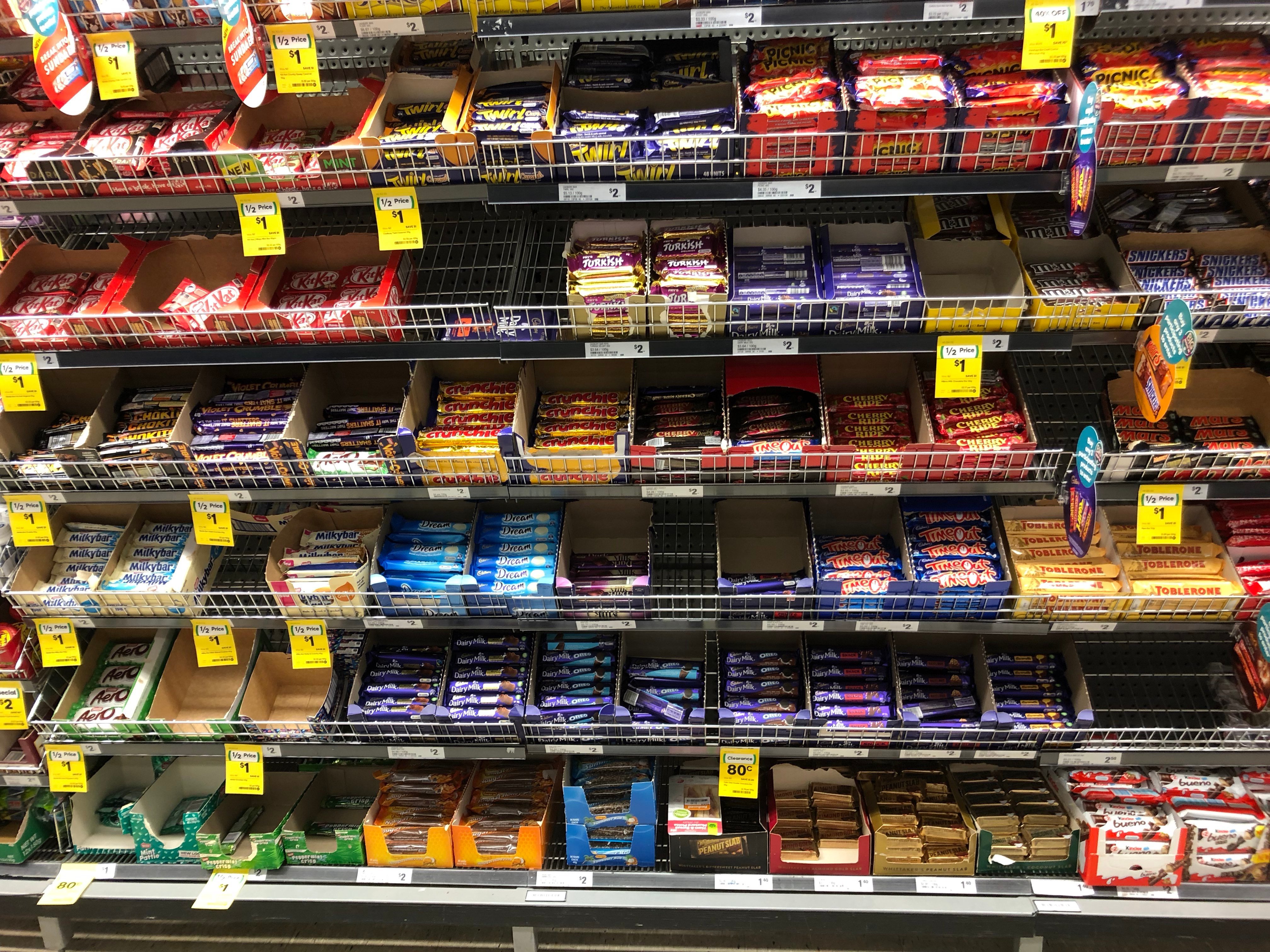 australian candy bars