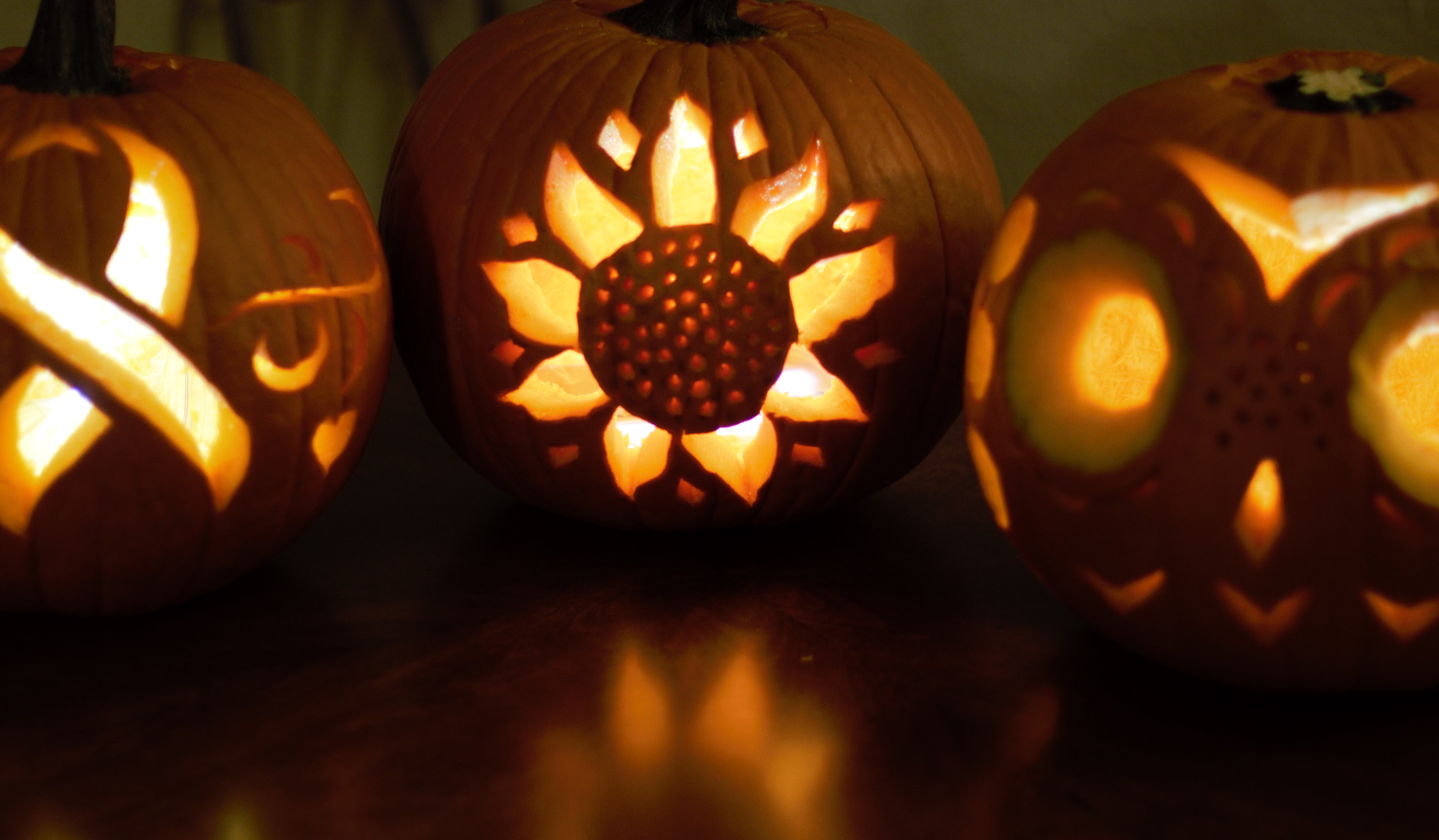 flower pumpkin design